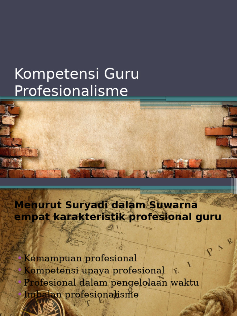 Kompetensi Guru Profesionalisme | PDF