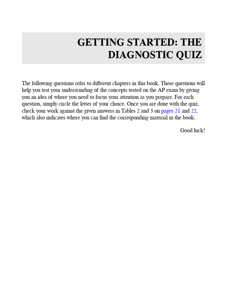 5 Steps To A 500 AP Chemistry Questions - 4th Ed - Diagnostic Quiz ...