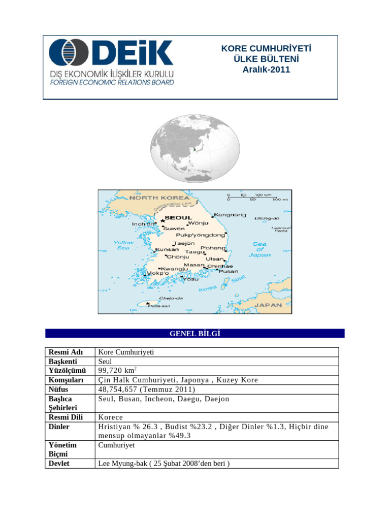 Guney Kore Ulke Bulteni | PDF