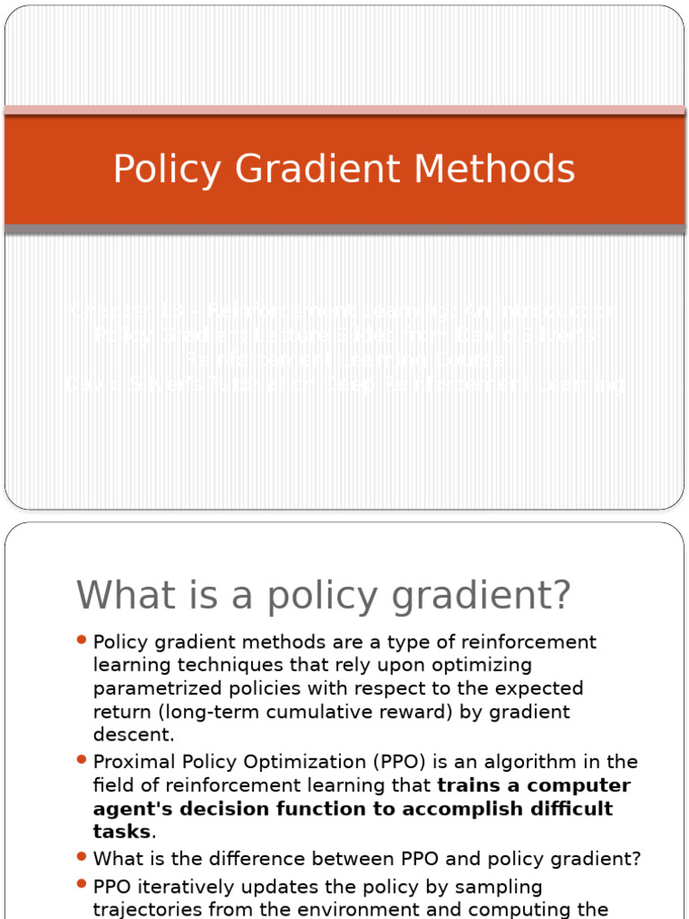 Policy Gradient Methods-BR | PDF | Artificial Intelligence ...