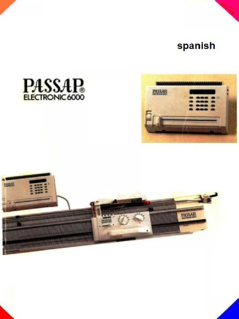 Passap E6000 instruction manual spanish | PDF
