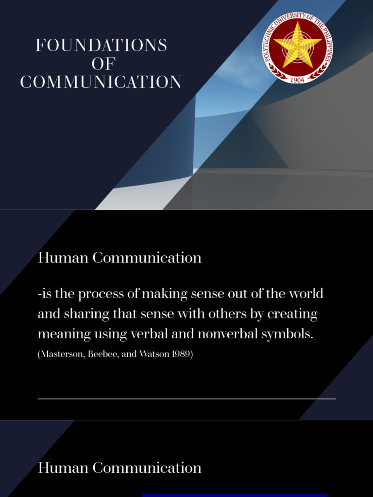 Foundations Human Communication | PDF