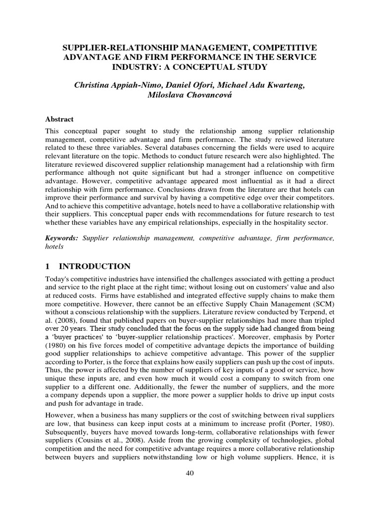 Conceptual Framework SRM | PDF | Supply Chain | Business