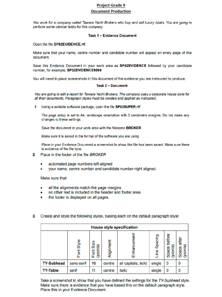 Document Production - Project QP | PDF
