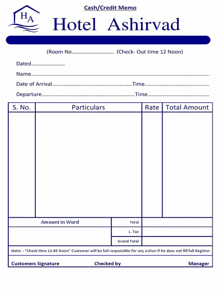 hotel bill | PDF
