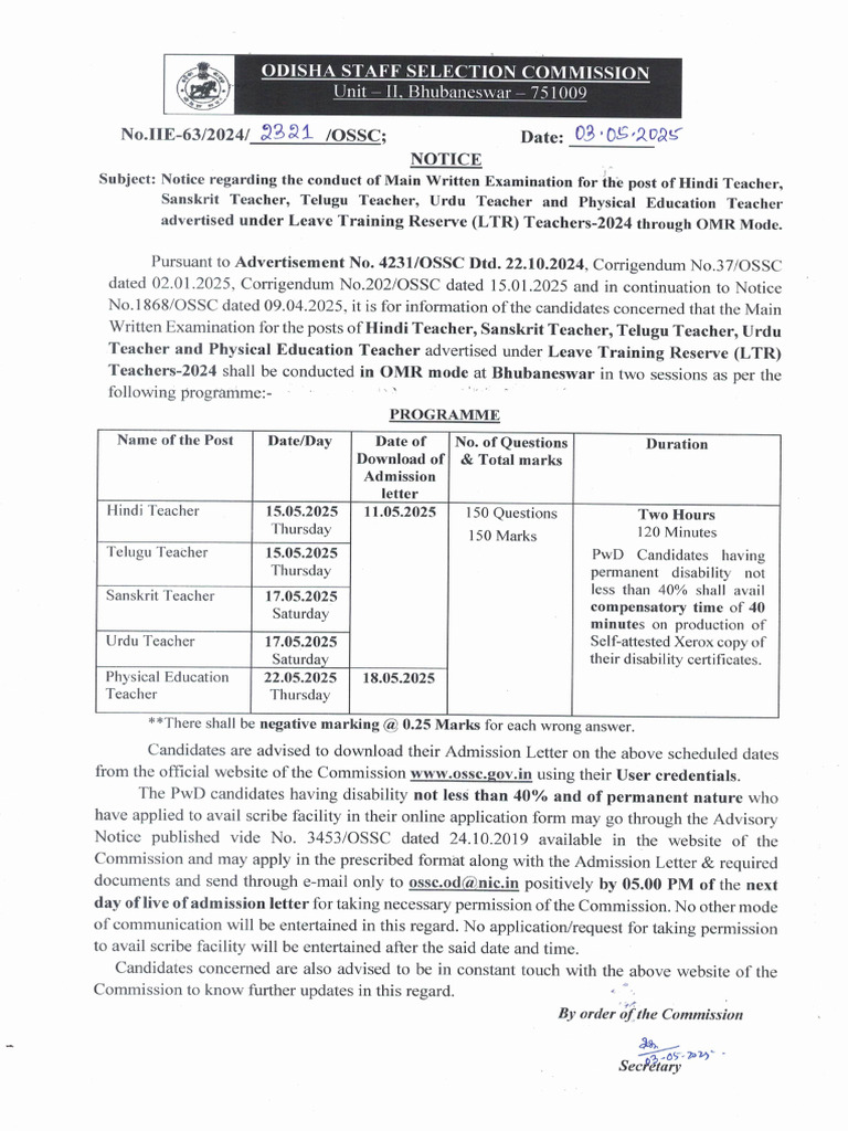 Notice for MWE of LTR_MAY | PDF