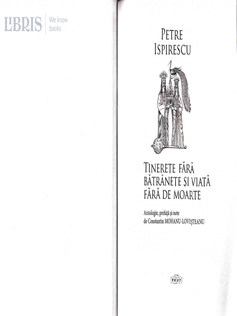 Tinerete Fara Batranete Si Viata Fara de Moarte - Petre Ispirescu | PDF