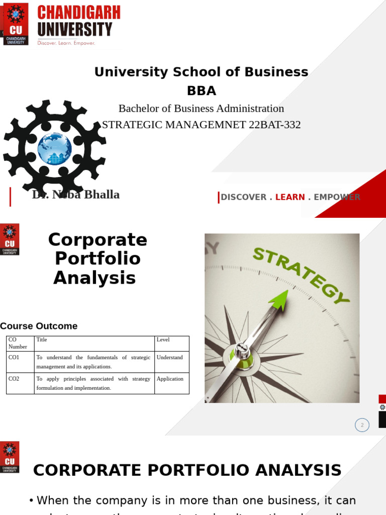 Corporate Portfolio Analysis Overview | PDF | Business Economics ...