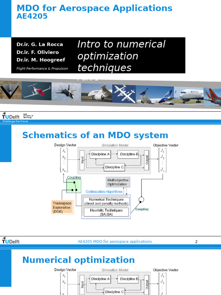 AE4-205 Lecture 2 - Intro to Numerical Optimization Techniques_Part1 (1) | PDF | Mathematics ...