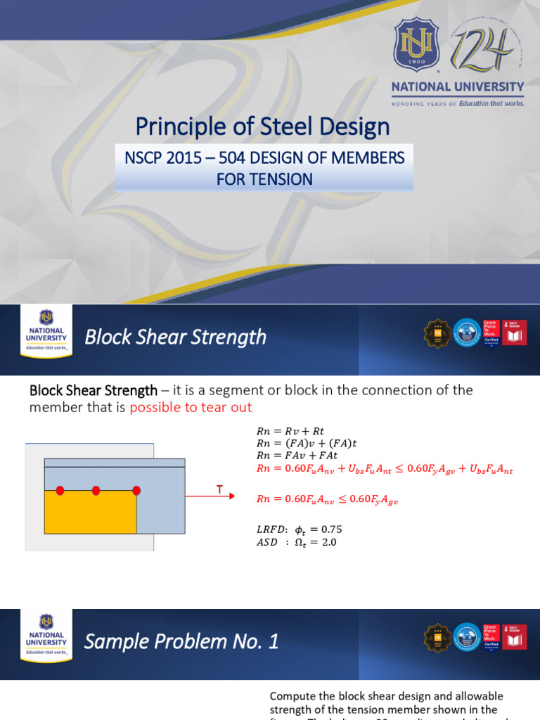 3.0 Block Shear Strength V3 (1) | PDF | Mechanical Engineering ...