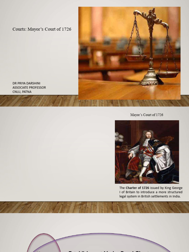Mayor's Court of 1726 Overview | PDF | Supreme Courts | English Law