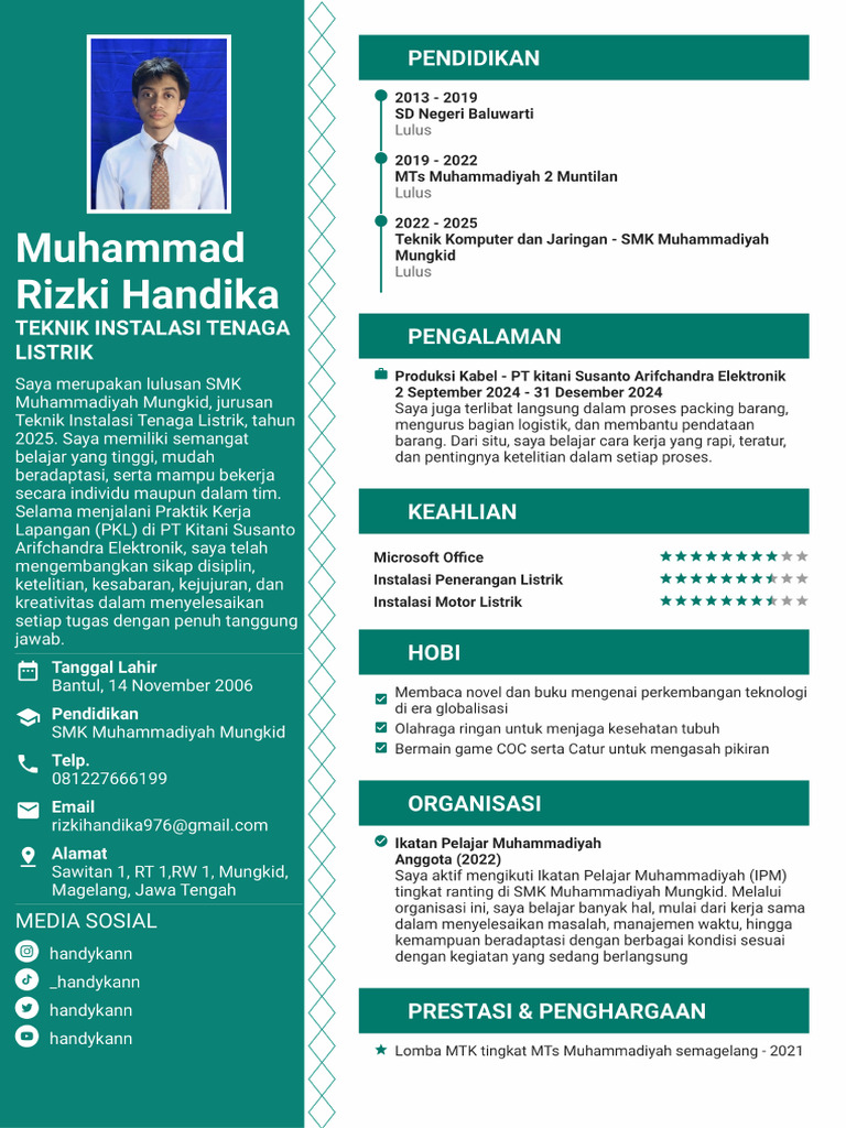 CV Si Rizki Jomok 5 | PDF