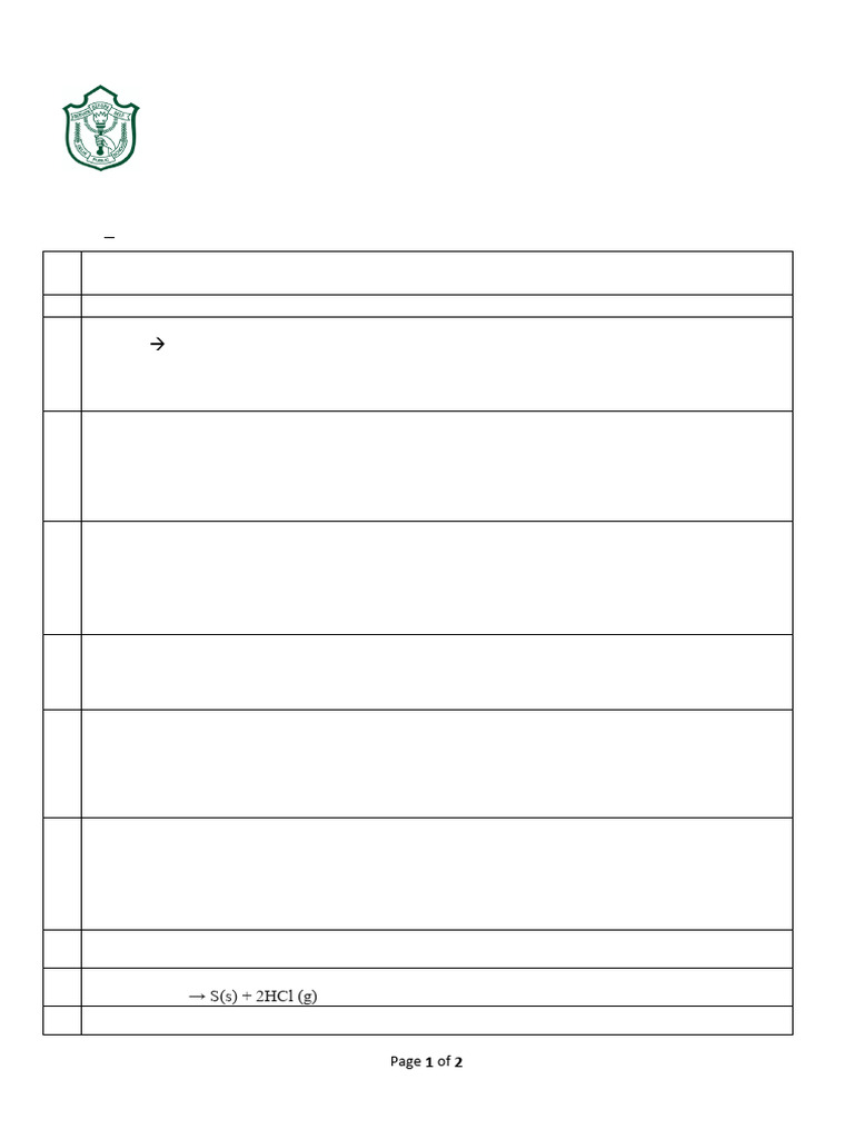 CH1 CLASS 10 CHEMISTRY Worksheet 1 | PDF | Chemical Reactions | Oxide