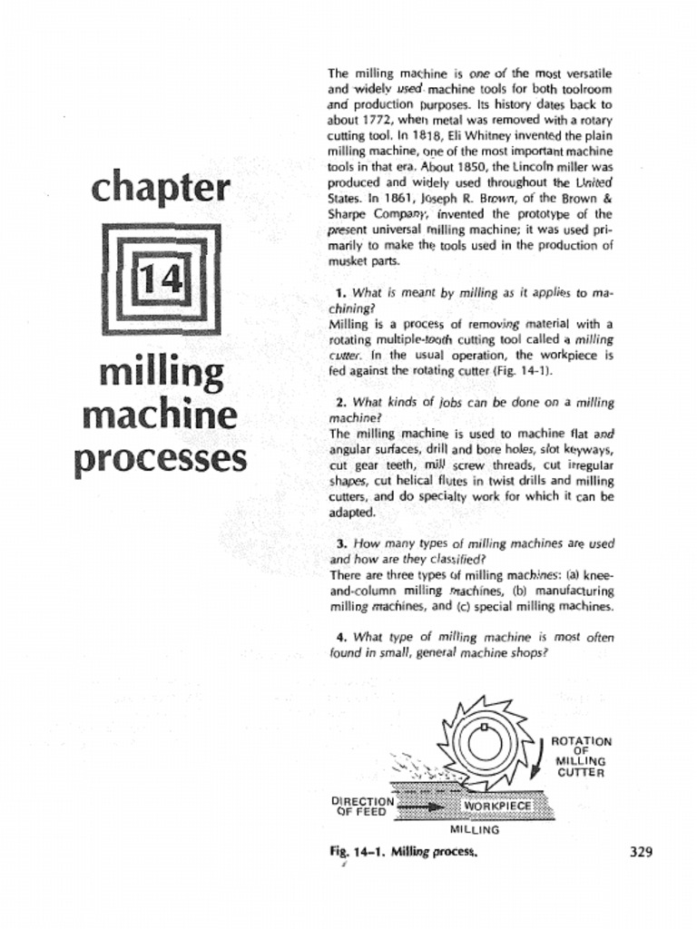 SHOP THEORY Milling Machine 1 | PDF | Machining | Metalworking