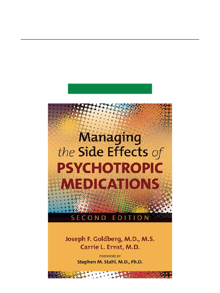 Managing The Side Effects of Psychotropic Medications - 2nd Edition All ...