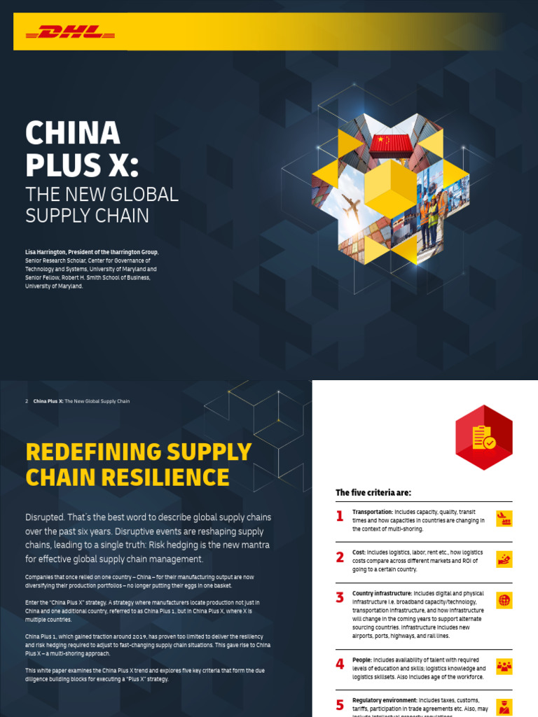China Plus X: Diversifying Supply Chains | PDF | Cargo | Transport