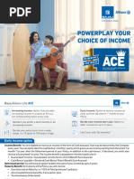 Bajaj Allianz Life ACE Insurance Plan | PDF | Insurance | Interest
