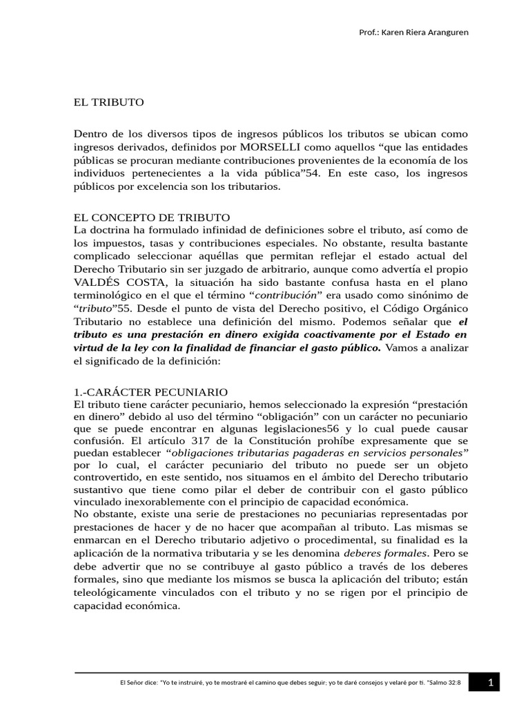 El Tributo | PDF | Impuestos