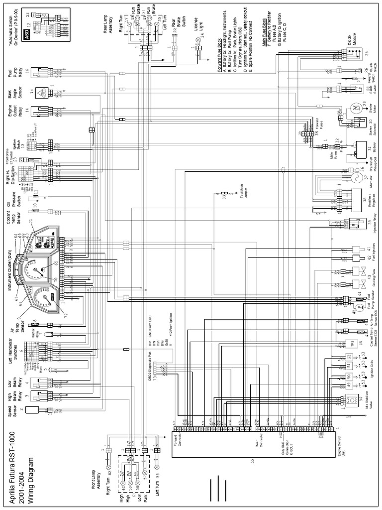 Schema Elec Futura1 | PDF | Relay | Engines