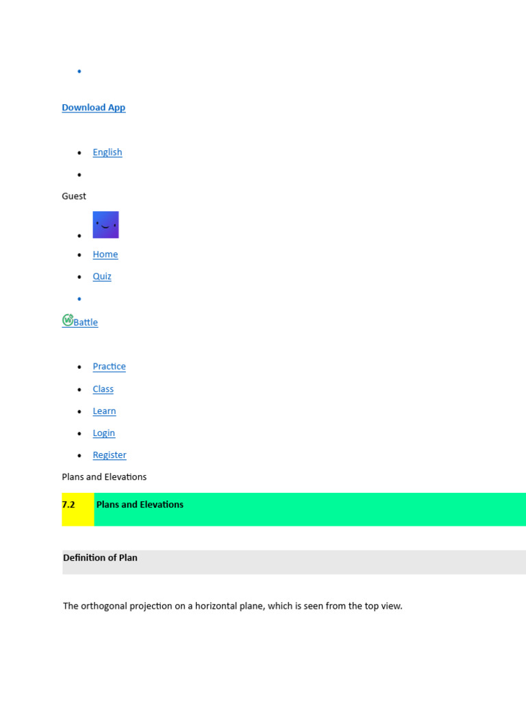 Mathematics Plan and Elevation | PDF | Trigonometric Functions | Triangle