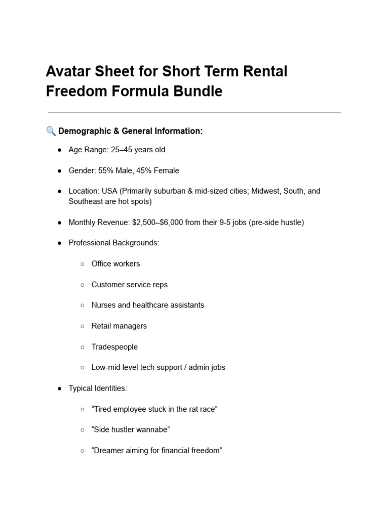 Str Freedom Avatar Sheet | PDF