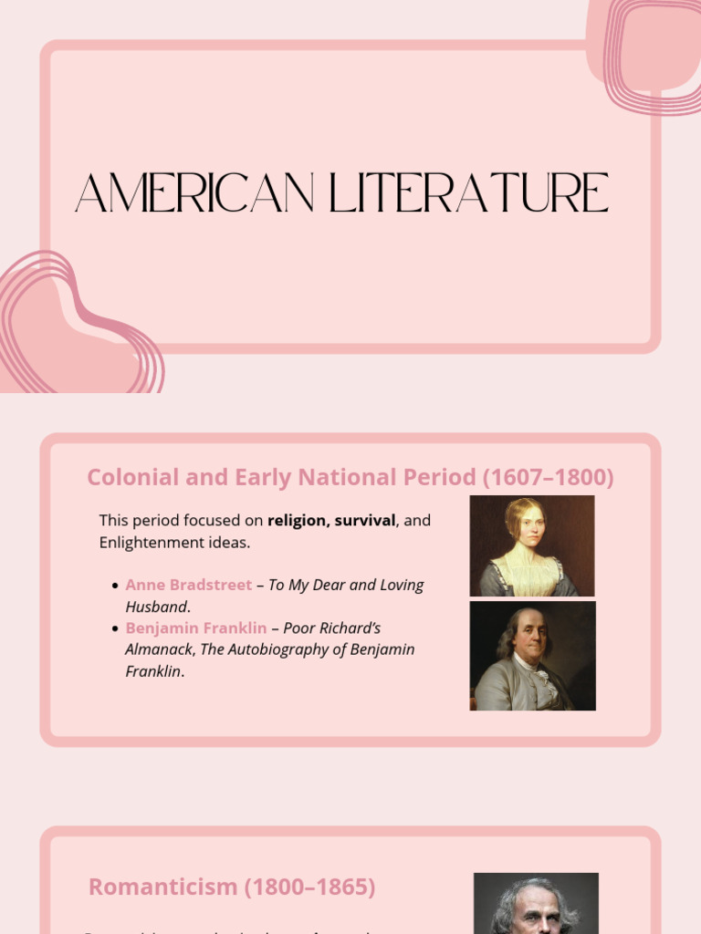 Chapters of American Literature | PDF
