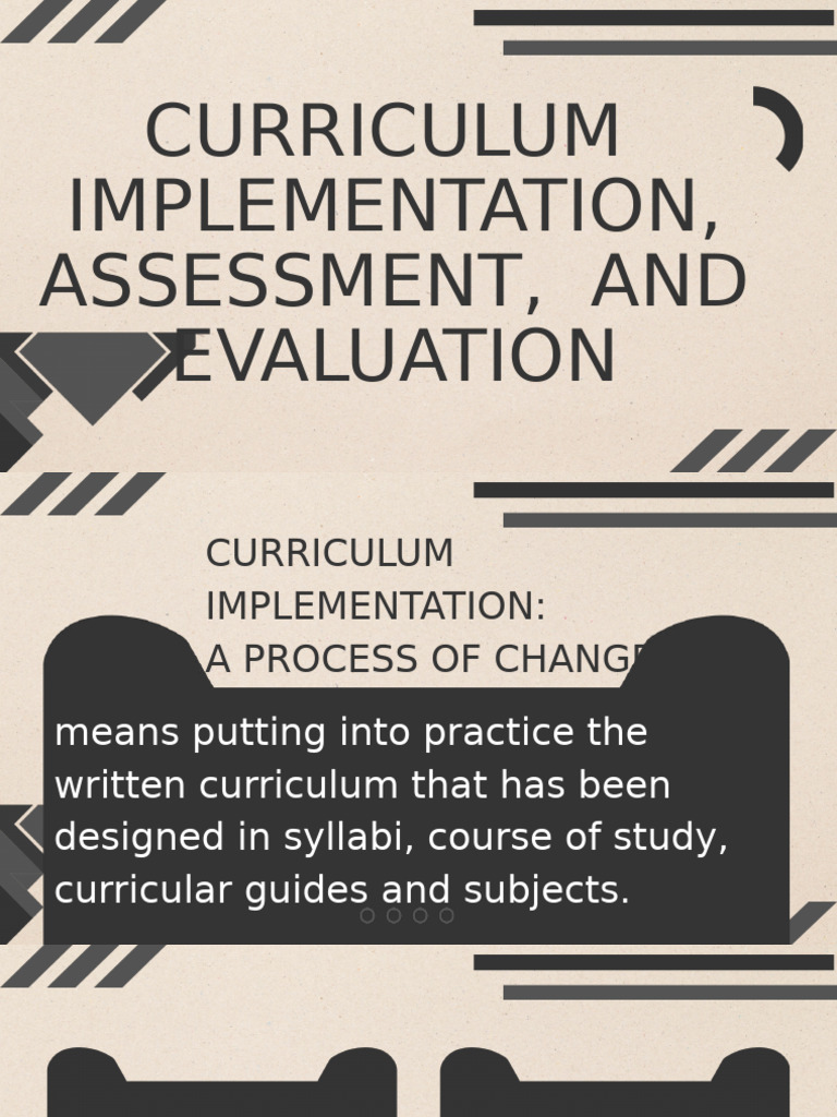 Curriculum Implementation and Evaluation Models | PDF | Curriculum ...