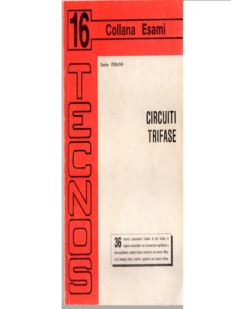 Enrico Peano - Circuiti Trifase (Tecnos - Collana Esami) | PDF