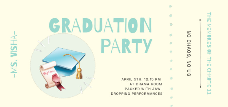 (COPY) Graduation Ticket | PDF