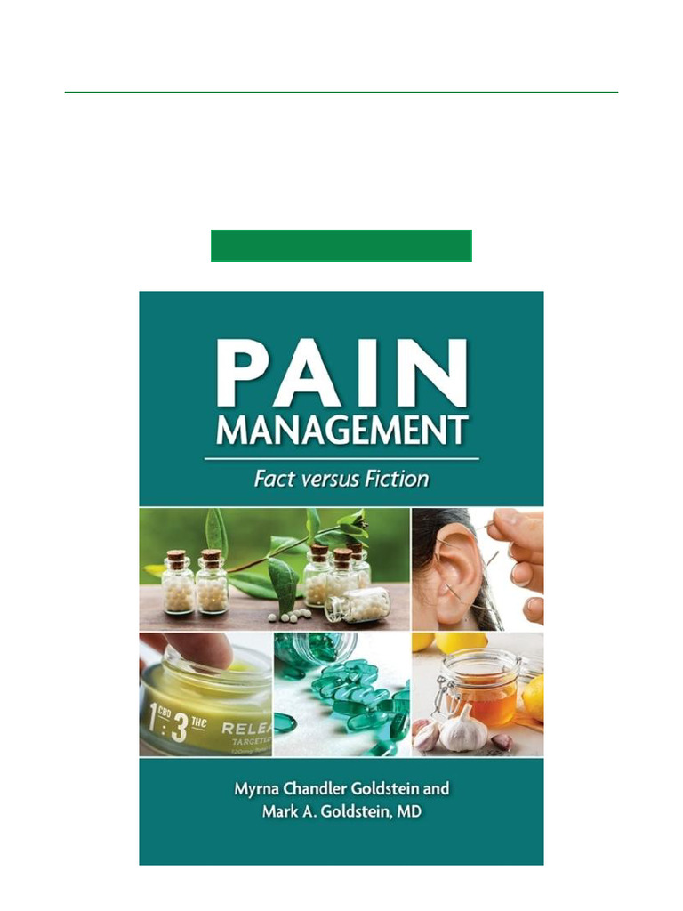 Pain Management: Myths and Facts | PDF | Pain | Chronic Pain