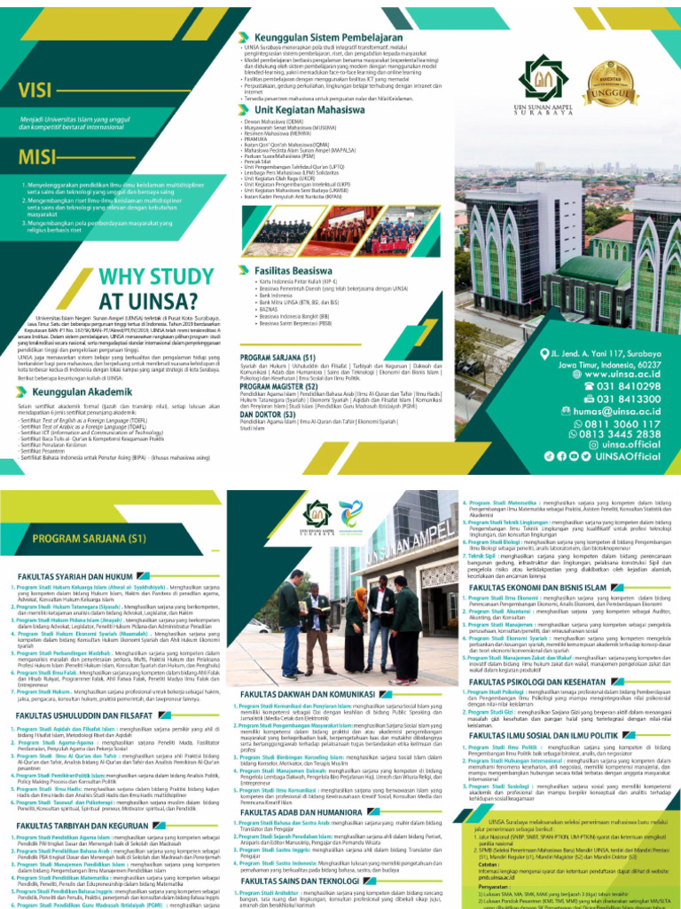 Brosur UINSA 2025 | PDF