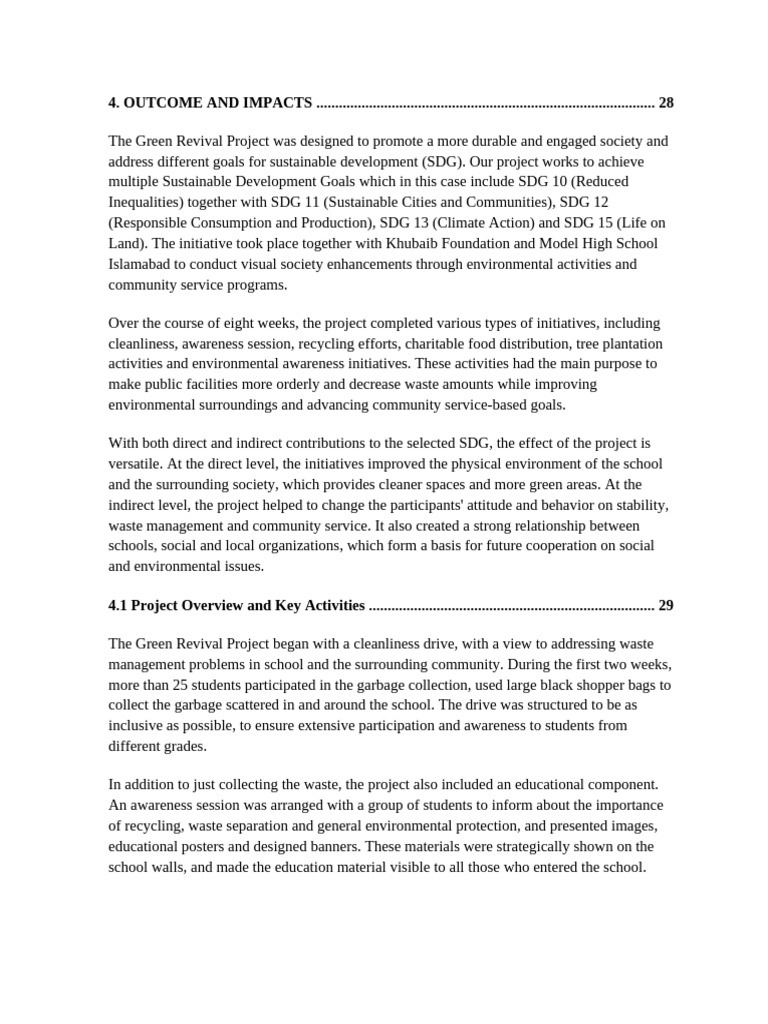 Saadia's Part of Civics Report | PDF | Sustainability | Motivation