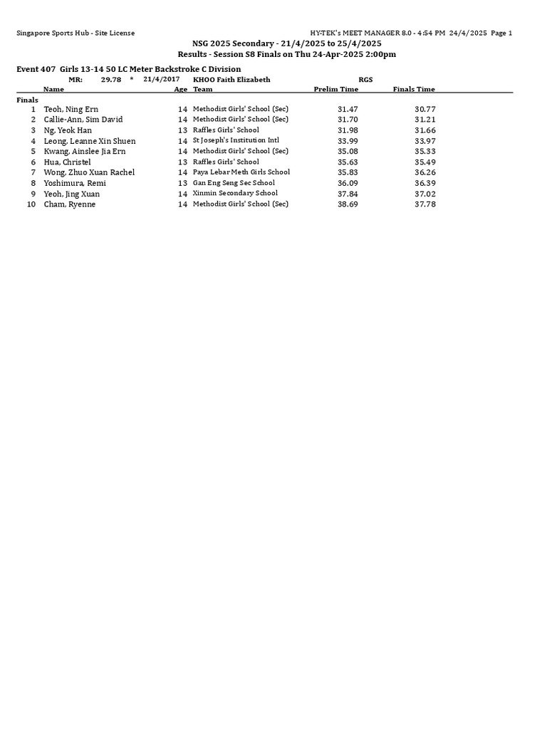 SSSC S8 Results 407 to 512 | PDF | Secondary Education | Educational Institutions