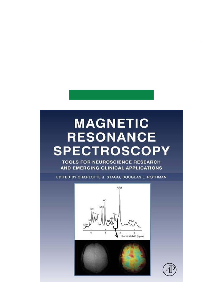 MRS Tools for Neuroscience Applications | PDF | Magnetic Resonance ...