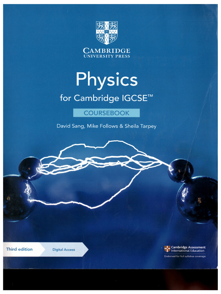 Cambridge IGCSE Physics 3rd Edition David Sang Mike Follows Sheila ...