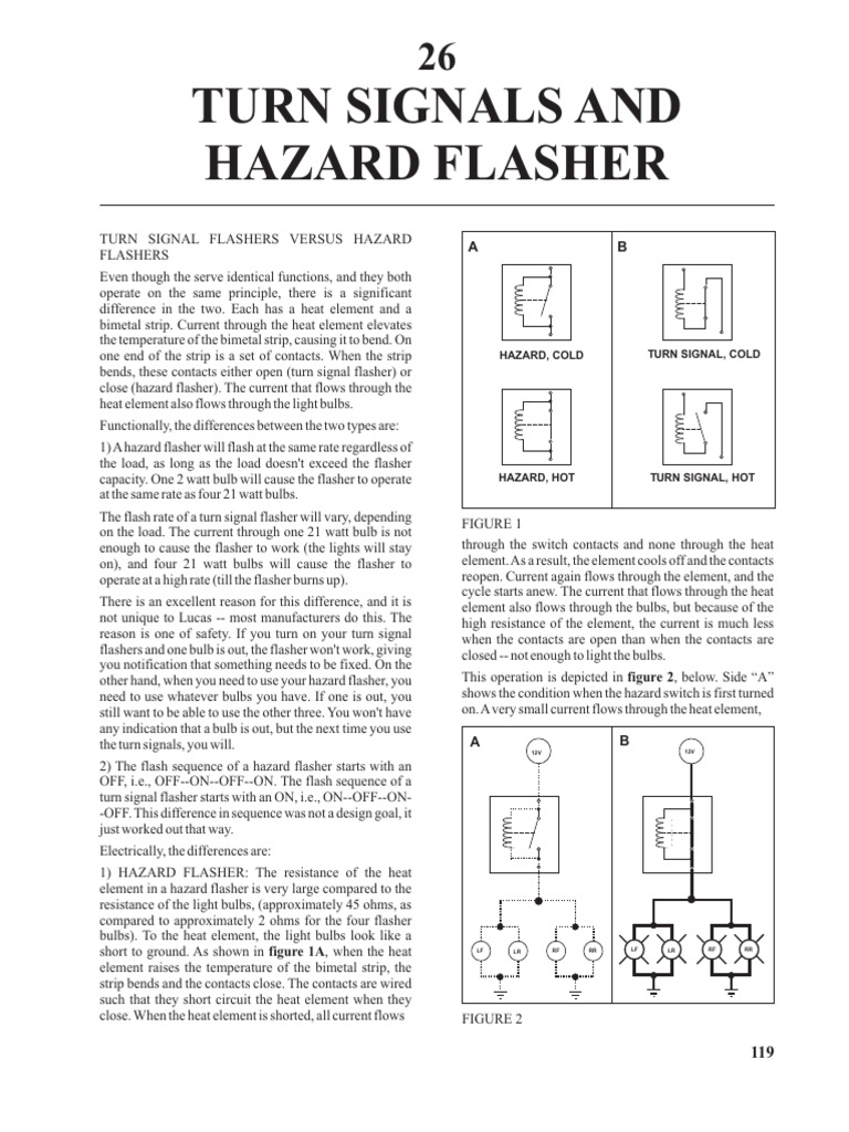 Chapter 26 - Turn Signals & Hazard Flashers | PDF | Switch | Electric Power