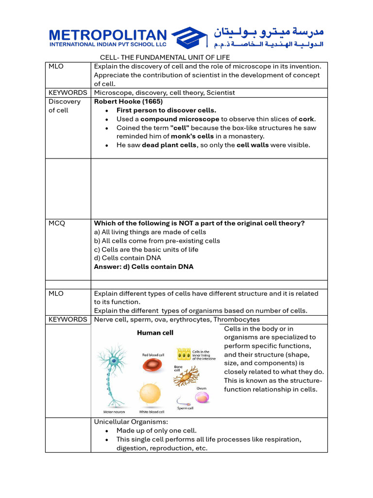 Cell-Grade9-discovery J Cell Membarne | PDF | Cell Membrane | Osmosis