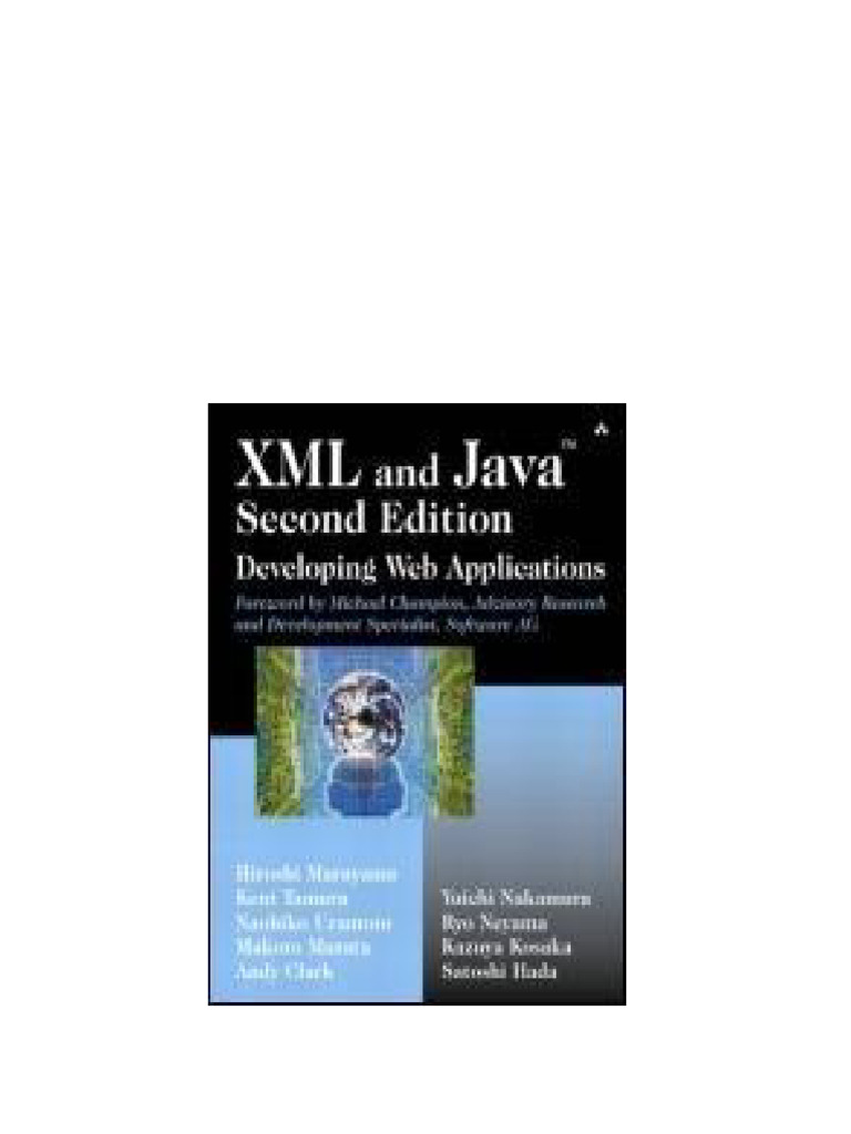 XML and Java Developing Web Applications 2nd Edition by Hiroshi Maruyama, Kent Tamura, Naohiko ...