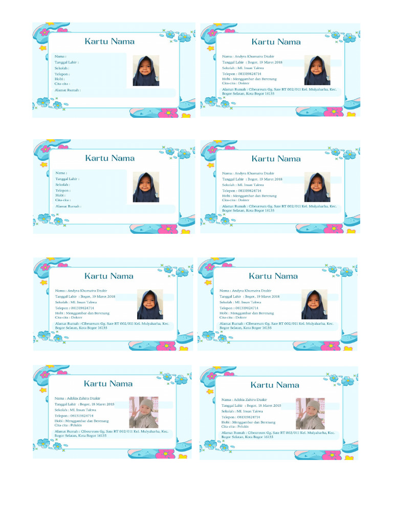 Kartu Nama | PDF