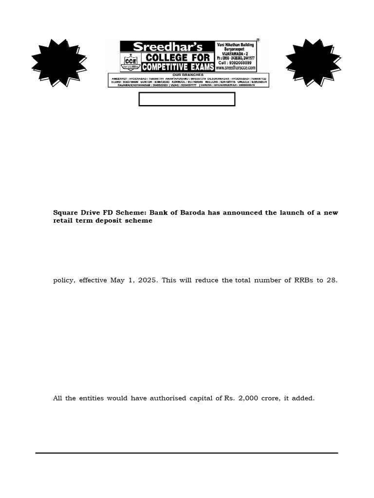 Current Affairs-Weekly Session-Handout - April 2025 Part-2 | PDF | Pension | Economies