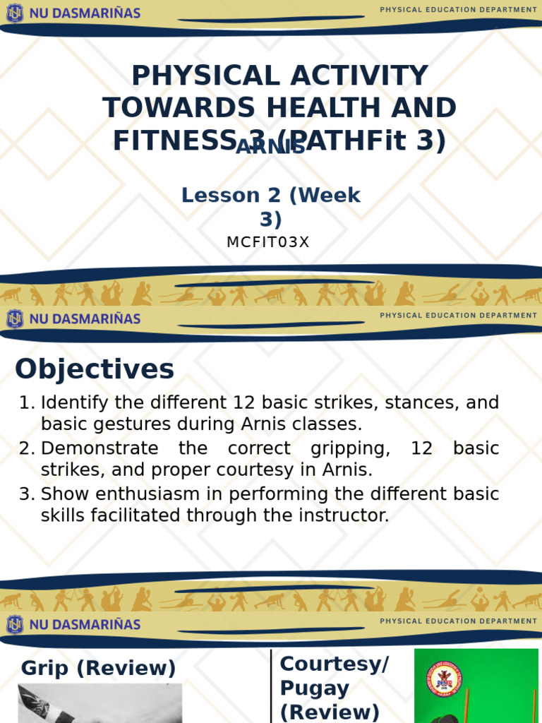 PATHFit 3 Arnis - Week 3 (Lesson 2) | PDF