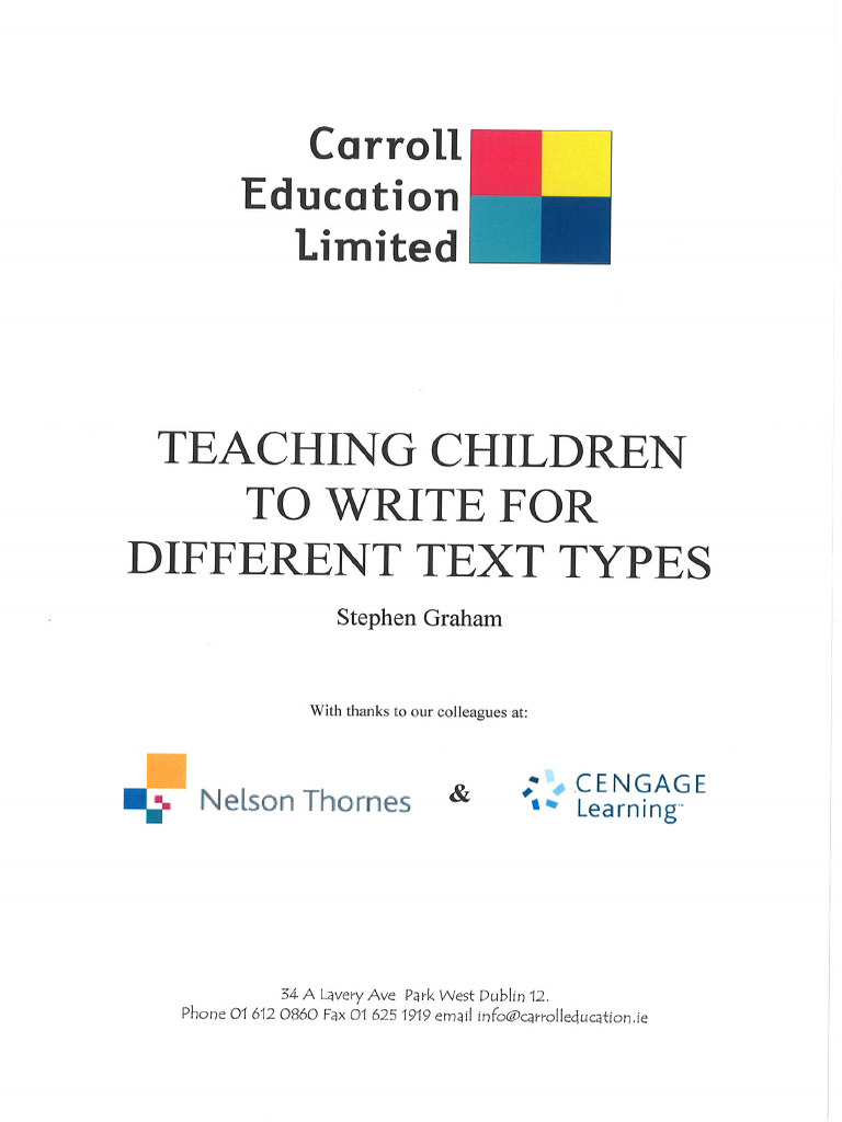 Expectation When Teaching Text Types For The Different Grade Levels | PDF