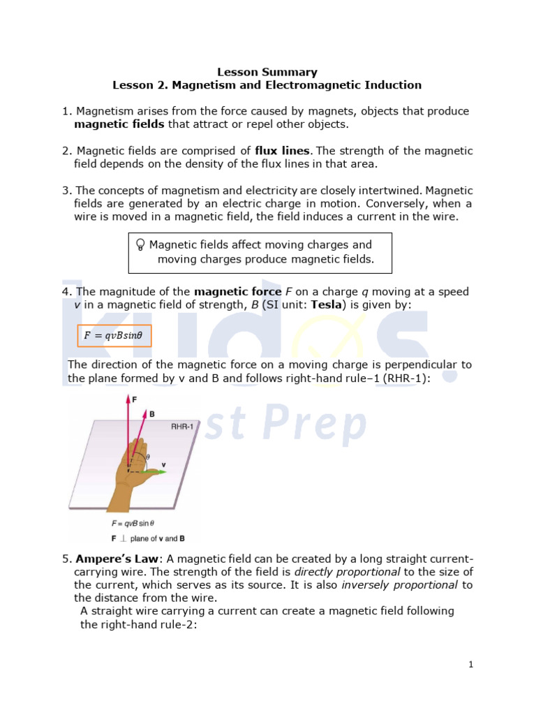 Magnetism and Electromagnetic Induction | PDF | Magnetic Field ...