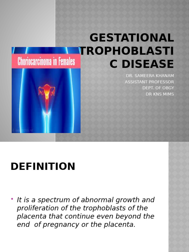 Gestational Trophoblastic Disease | PDF | Human Chorionic Gonadotropin ...