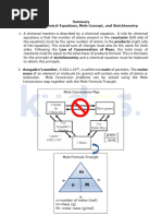 Stoichiometry Notes | PDF | Stoichiometry | Mole (Unit)