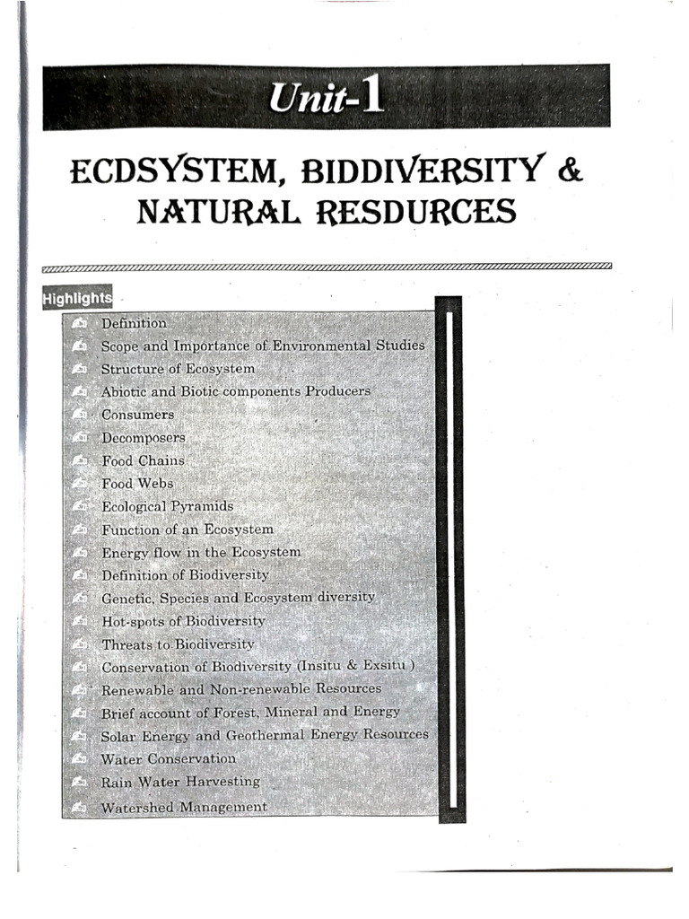 EVS unit 1 TEXT BOOK | PDF