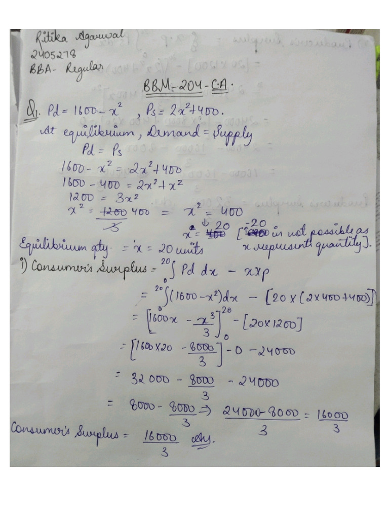 Bba 2nd Sem Maths | PDF
