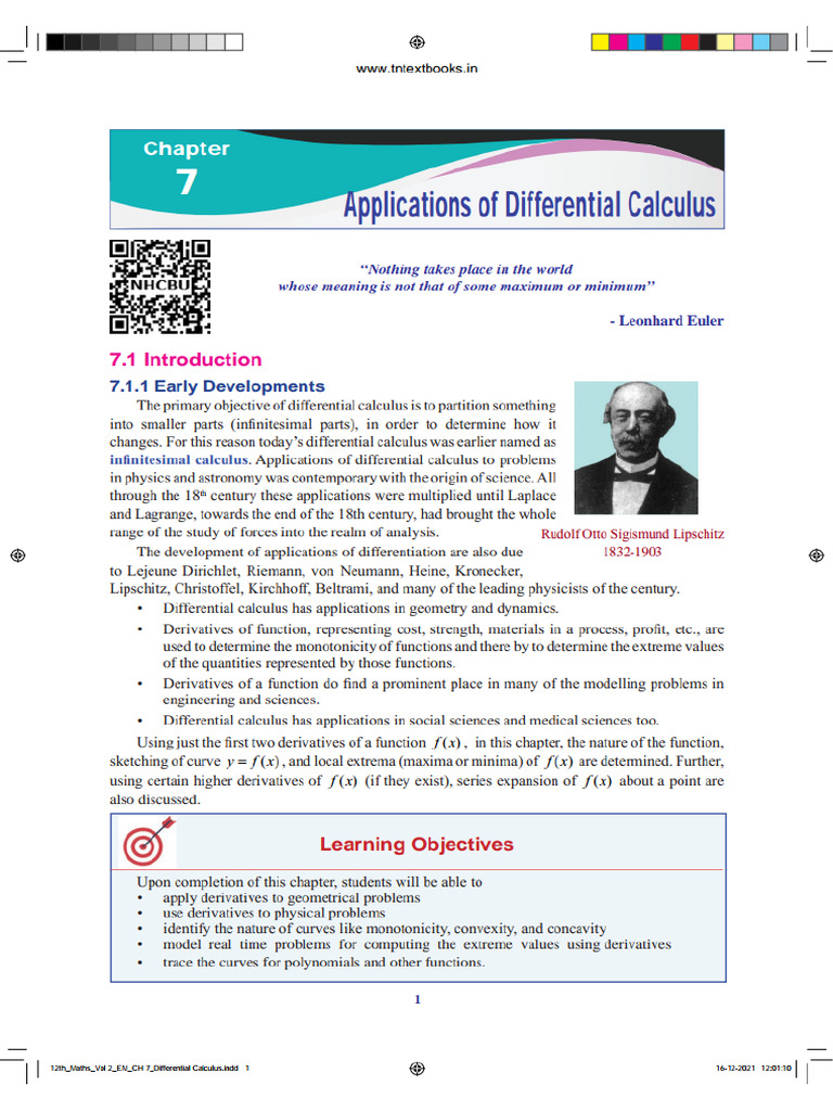12th Maths - Chapter 7 PDF | PDF