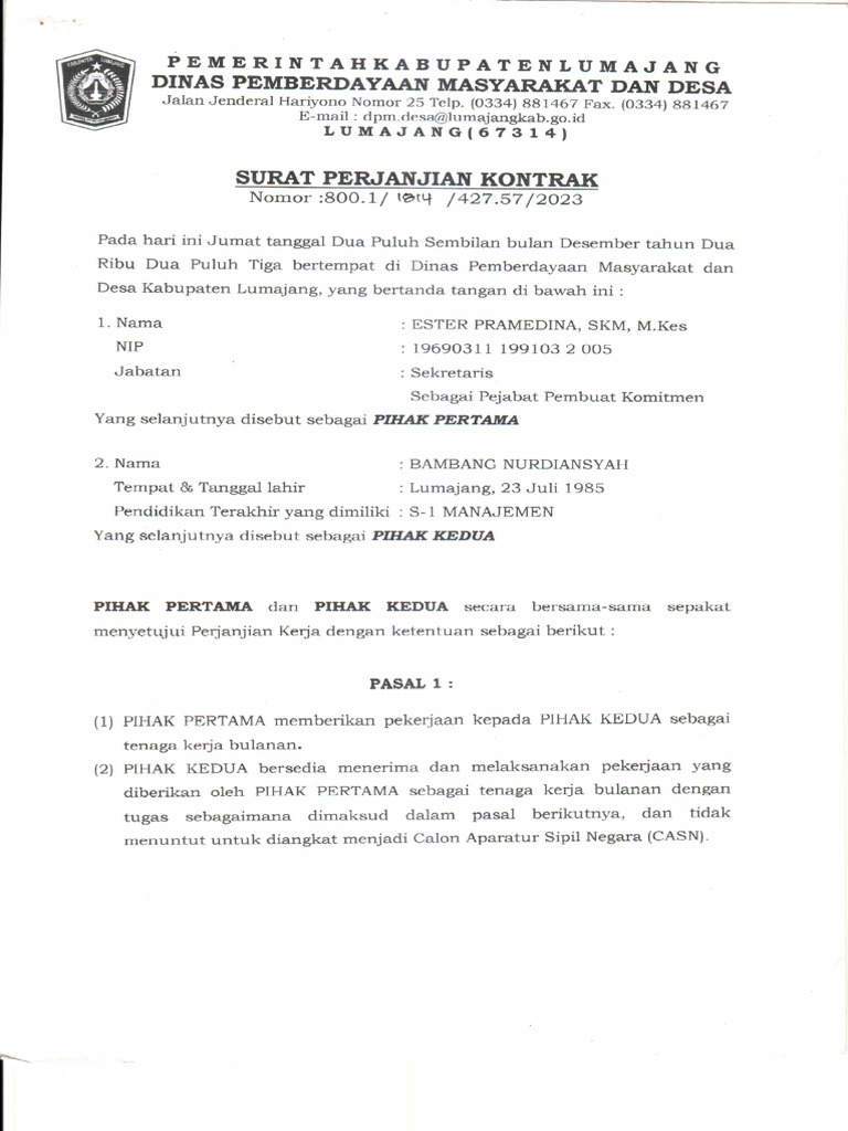 SPK 2024 BAMBANG | PDF