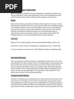 Robots Over Humans in Space Travel | PDF | Space Exploration | Mars